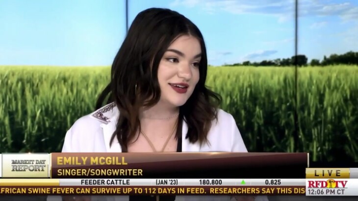 Country music artist, Emily McGill, stopped by Roy Rogers studio! - RFD-TV