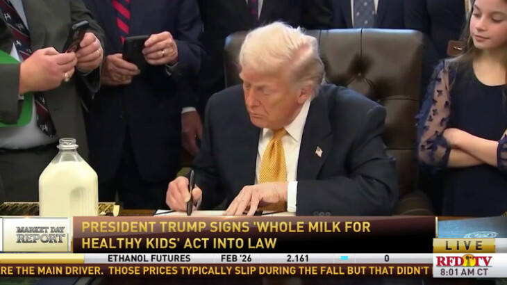 Whole Milk Returns to Schools with President Trump's Signature ...