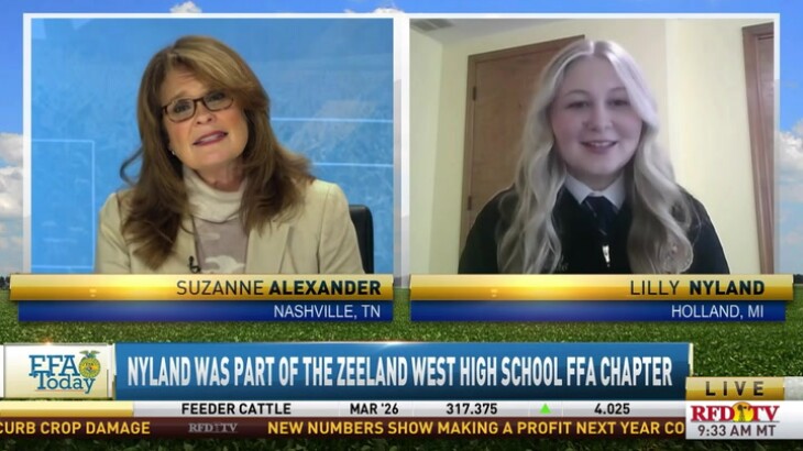 Lilly Nyland, 2025-2026 National FFA Secretary - RFD-TV